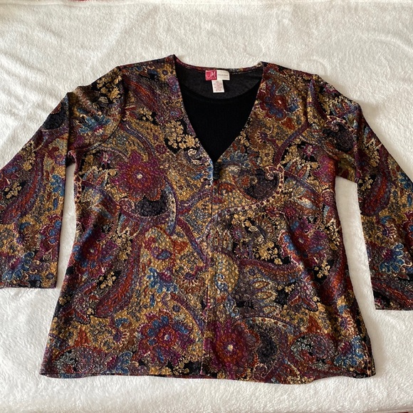 JM Collection | Tops | Jm Woman Collection Paisley Top 2x | Poshmark